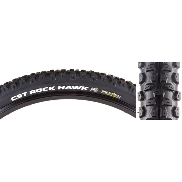 CST Rock Hawk Tire 29 x 2.4 Tubeless Blk EPS Puncture Protection Dual ...