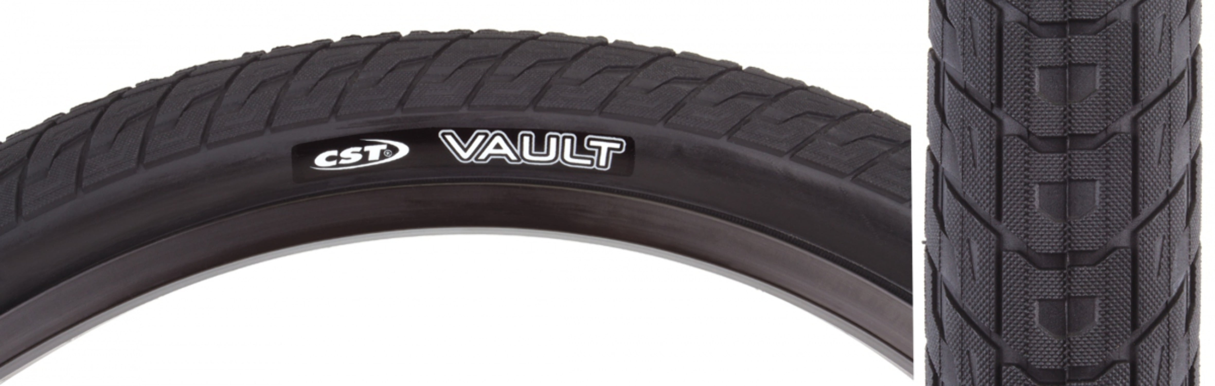 CST Vault Tire - 20 x 2.4, Clincher, Wire, Black, 60tpi - Walmart.com
