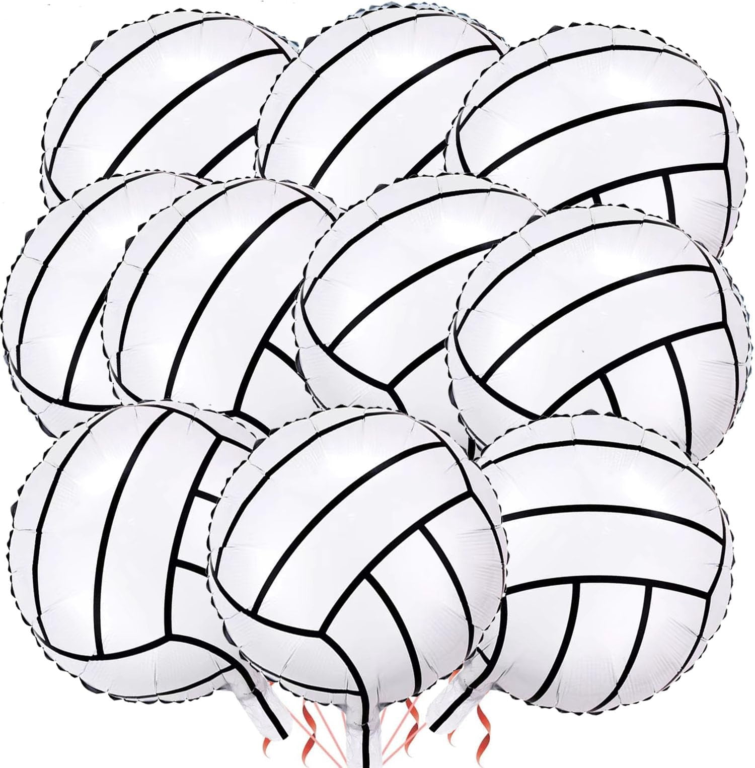 CSTYWC 10 Pieces Volleyball KEF16 Foil Balloons Mylar Aluminum for ...