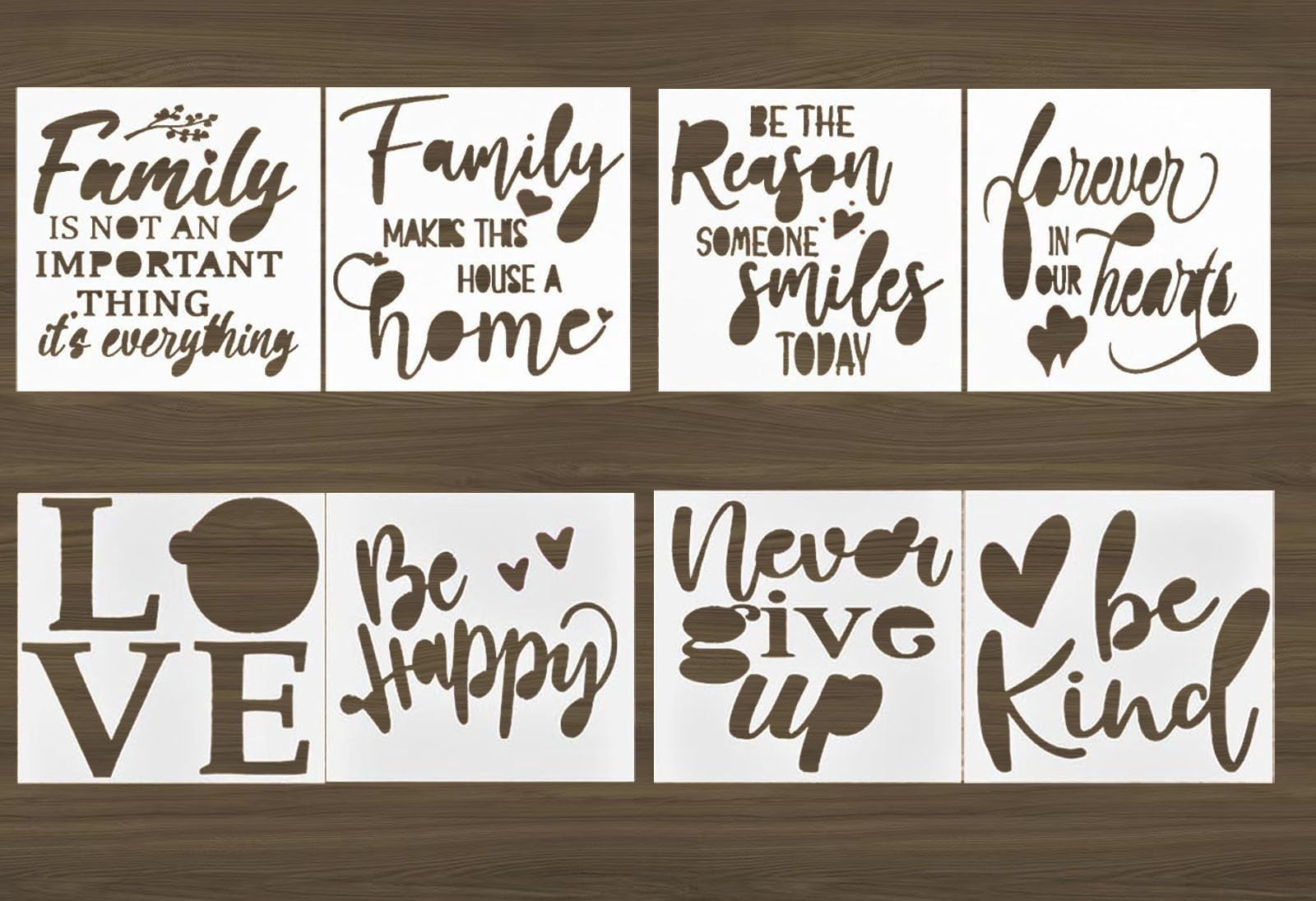 CSTYWC Inspirational Word Stencil KEF16 Set Stencils for on Wood for ...