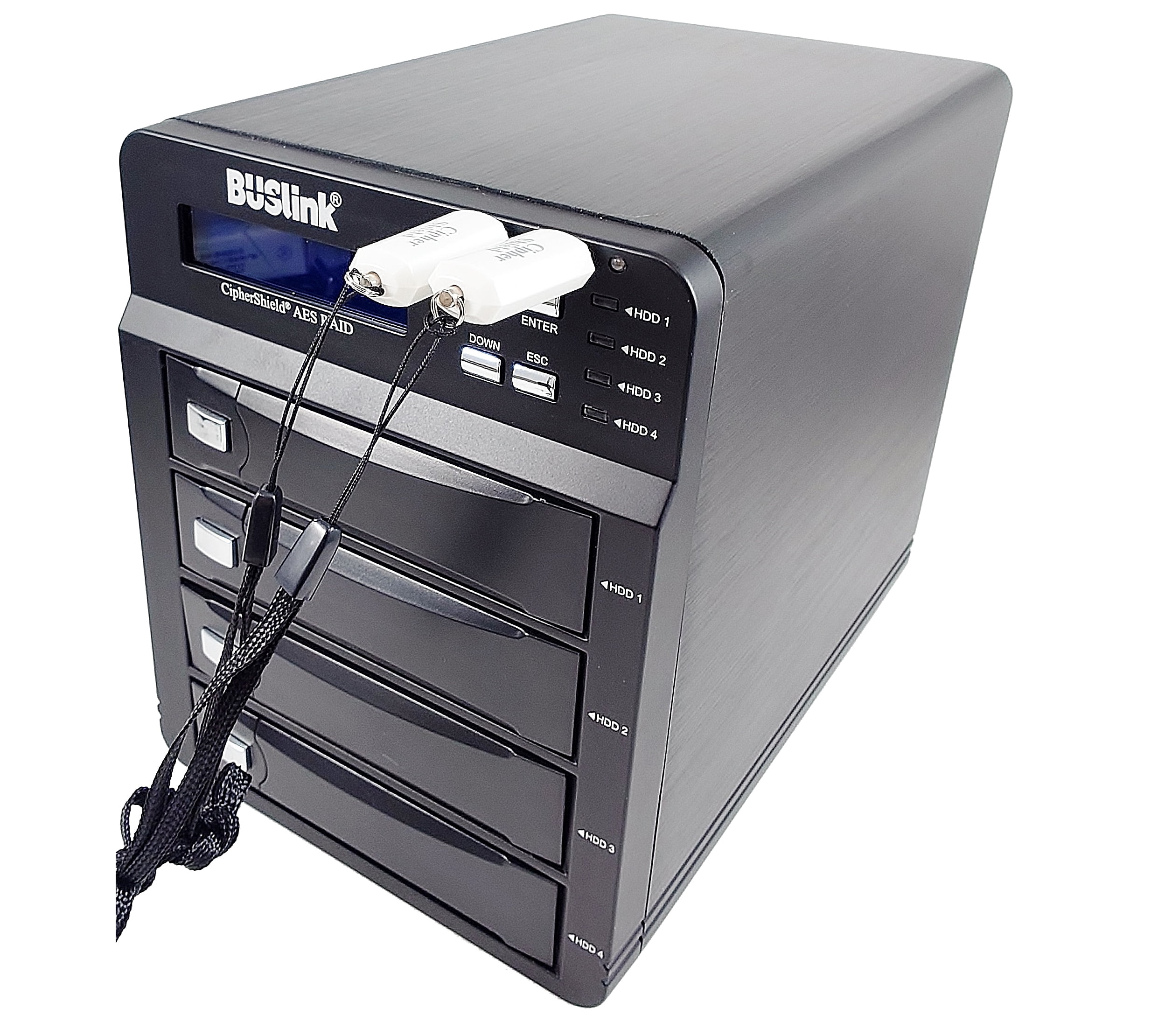 CSX-120TB4KKB 120TB 2FA Bilateral Dual Keys 4-Bay RAID USB 3.2 Gen 1 (3 ...