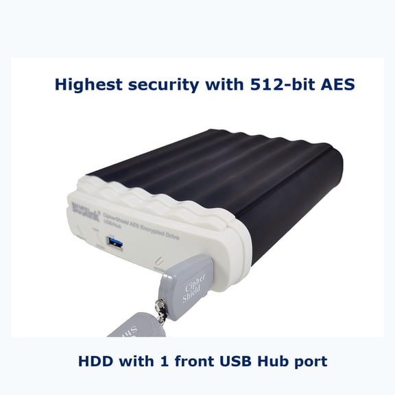 BUSlink CipherShield CDSE-5T-SU3 - Hard drive - encrypted - 5 TB ...