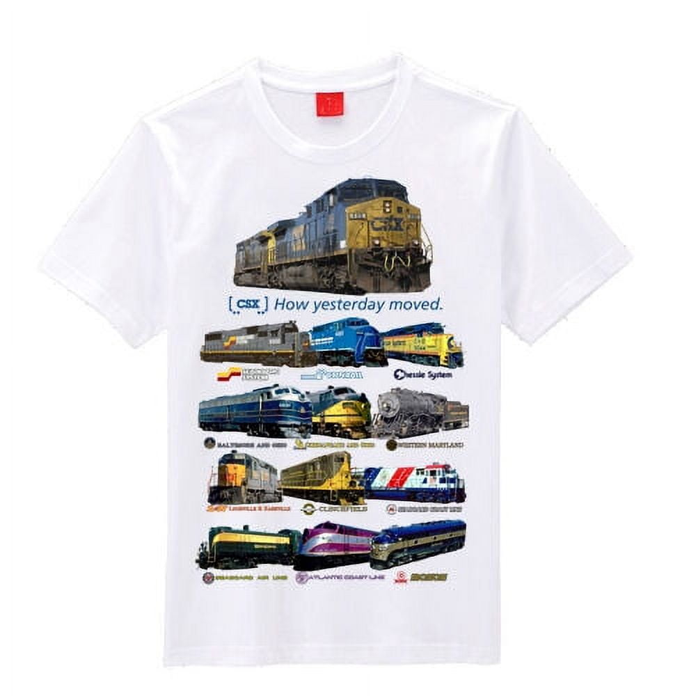 CSX Heritage HOW YESTERDAY MOVED Train T-Shirts - Walmart.com