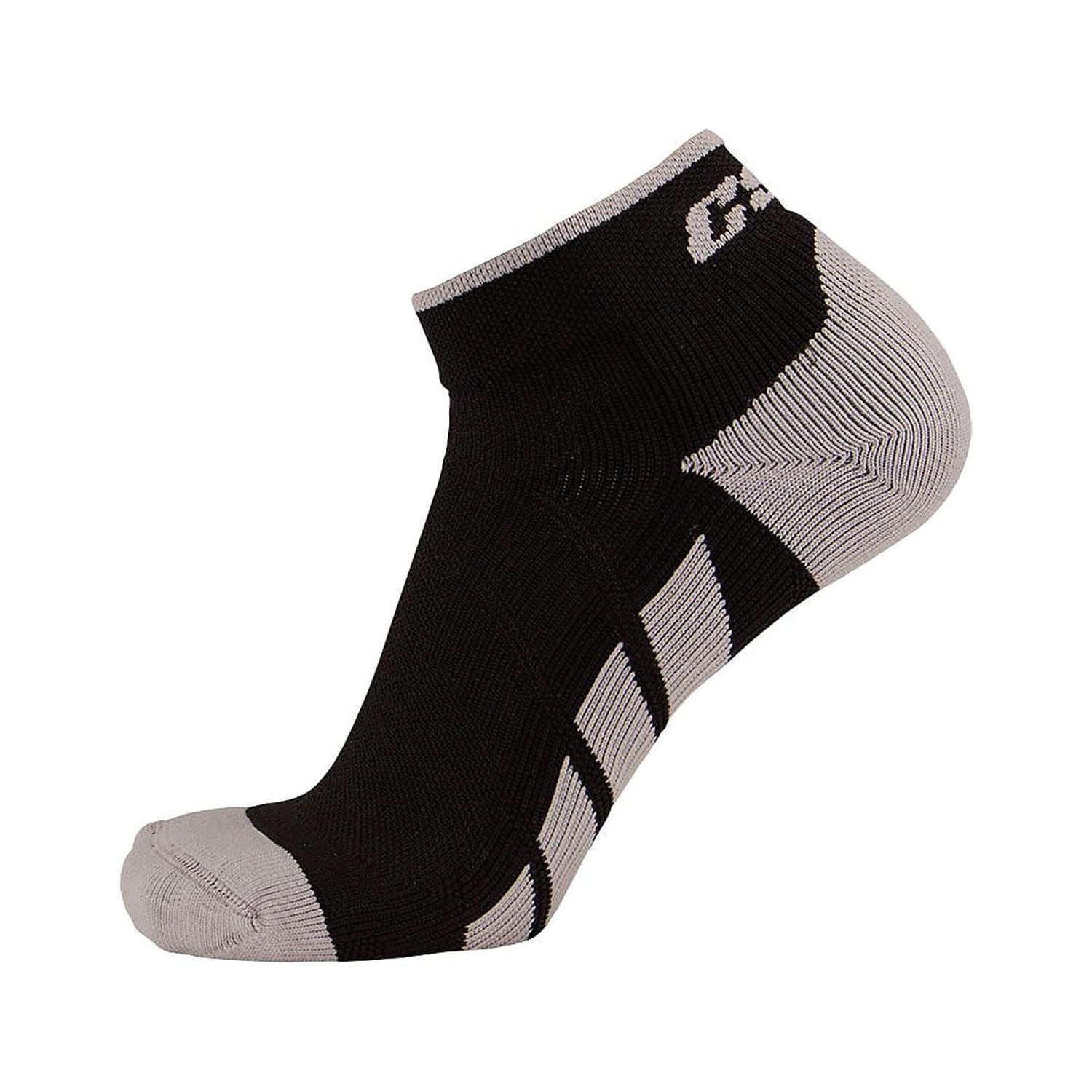CSX Hight Cut Ankle Socks, Arch Support Compression Band Fit (Silver ...