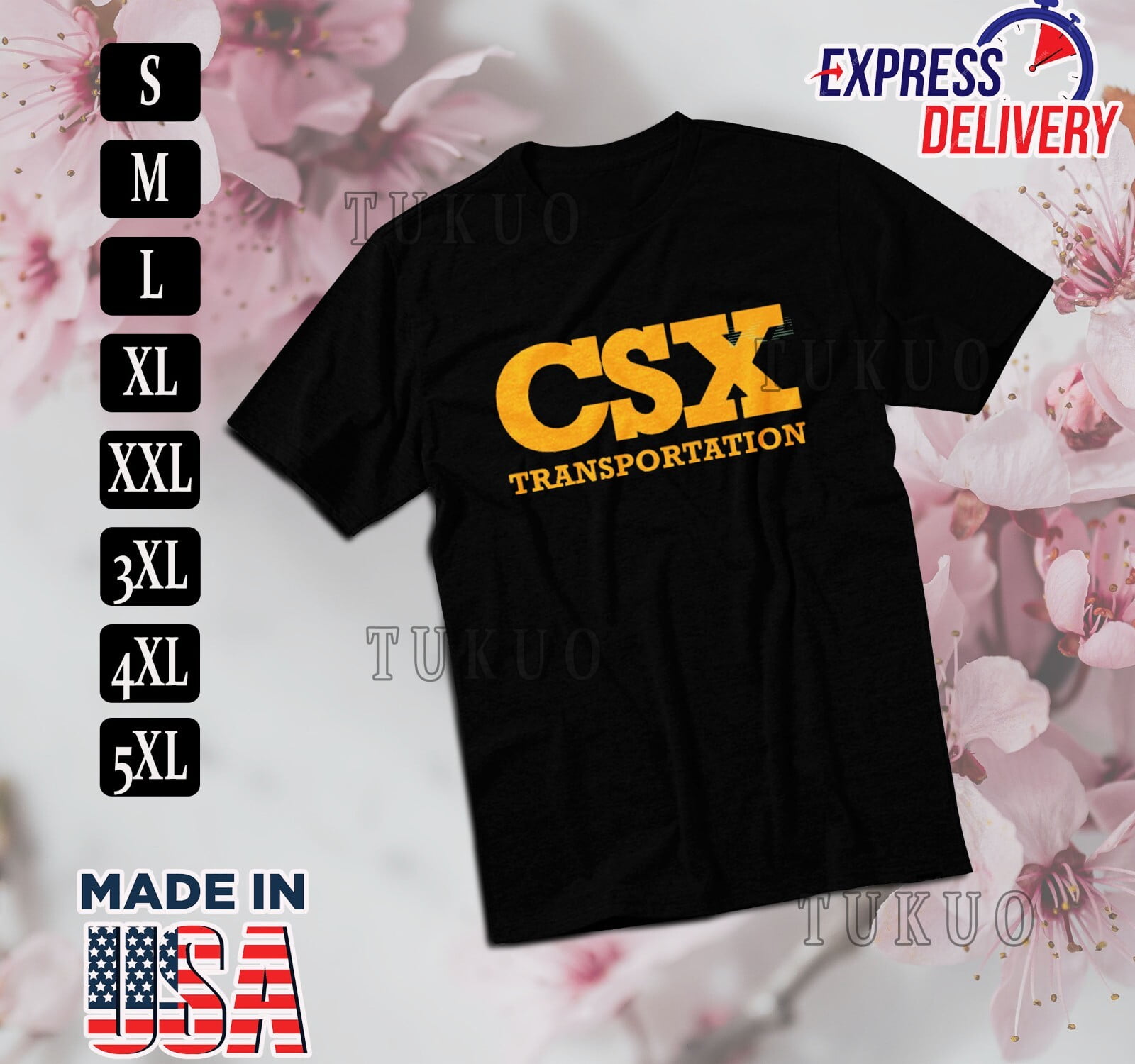 CSX Transportation Railroad Logo T-Shirt - Walmart.com