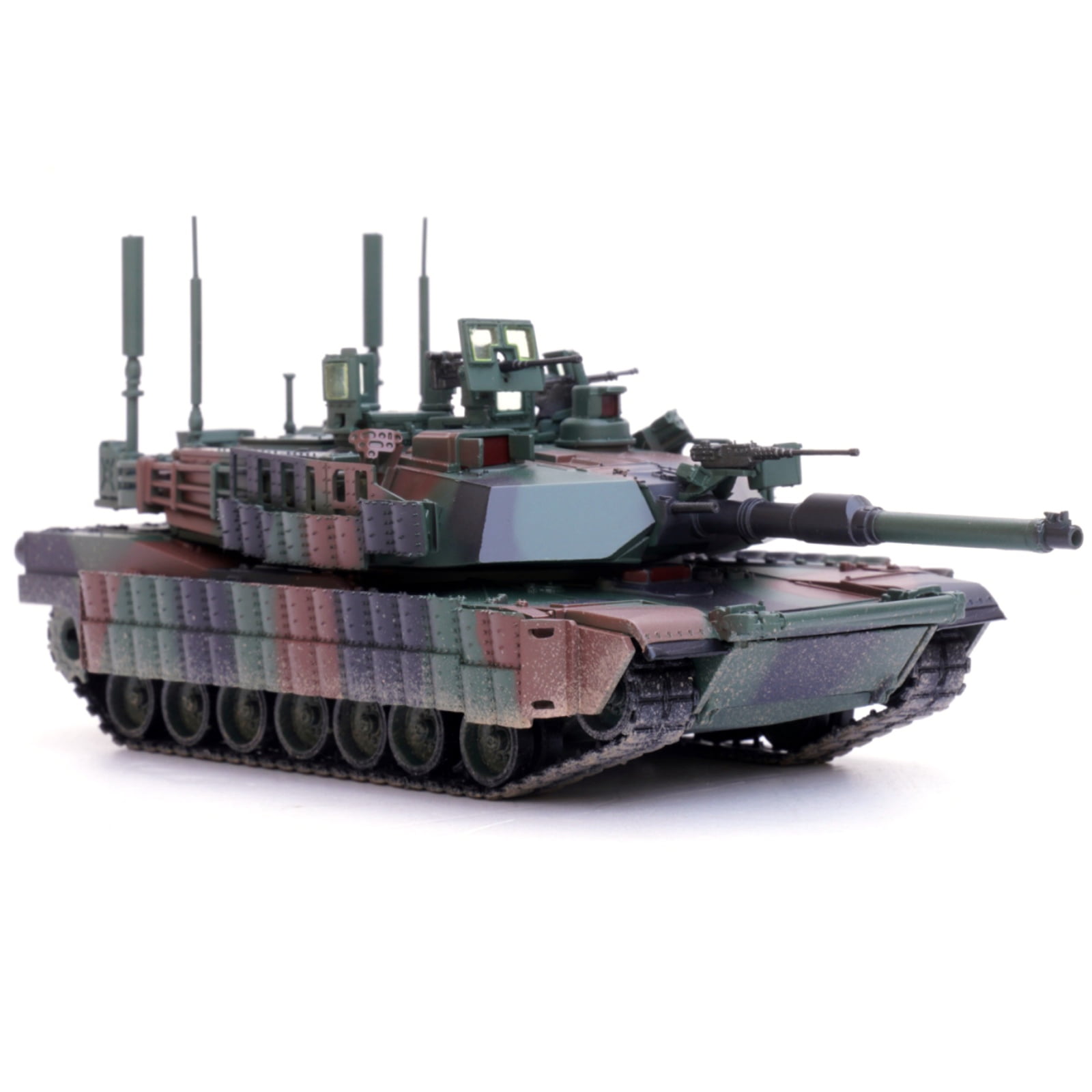 CSYANXING 1:72 US M1A2 TUSK II Abrams Tank Model Alloy Military Vehicle Collection Detailed ...