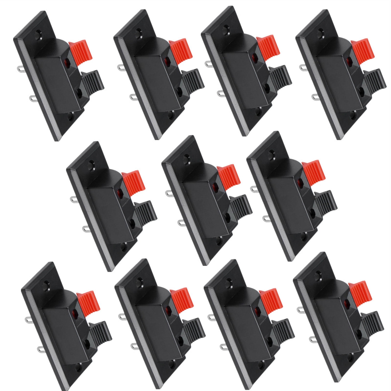 CSYANXING 10x Push Type Speaker Terminal Board 2 Pin, 2 Position, For ...