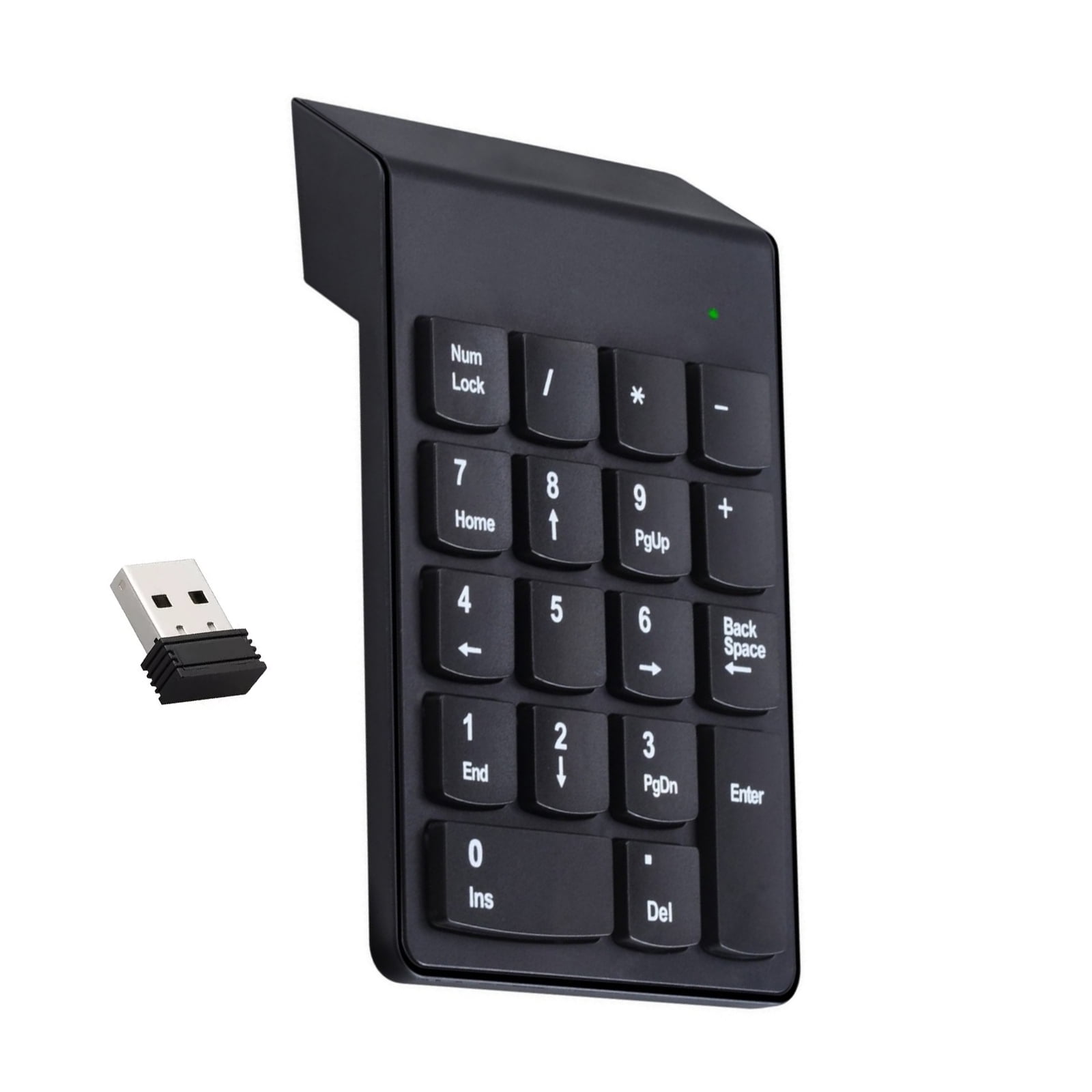 CSYANXING 4GHz Wireless Number Keyboard USB 18 Keypad for Laptop PC ...