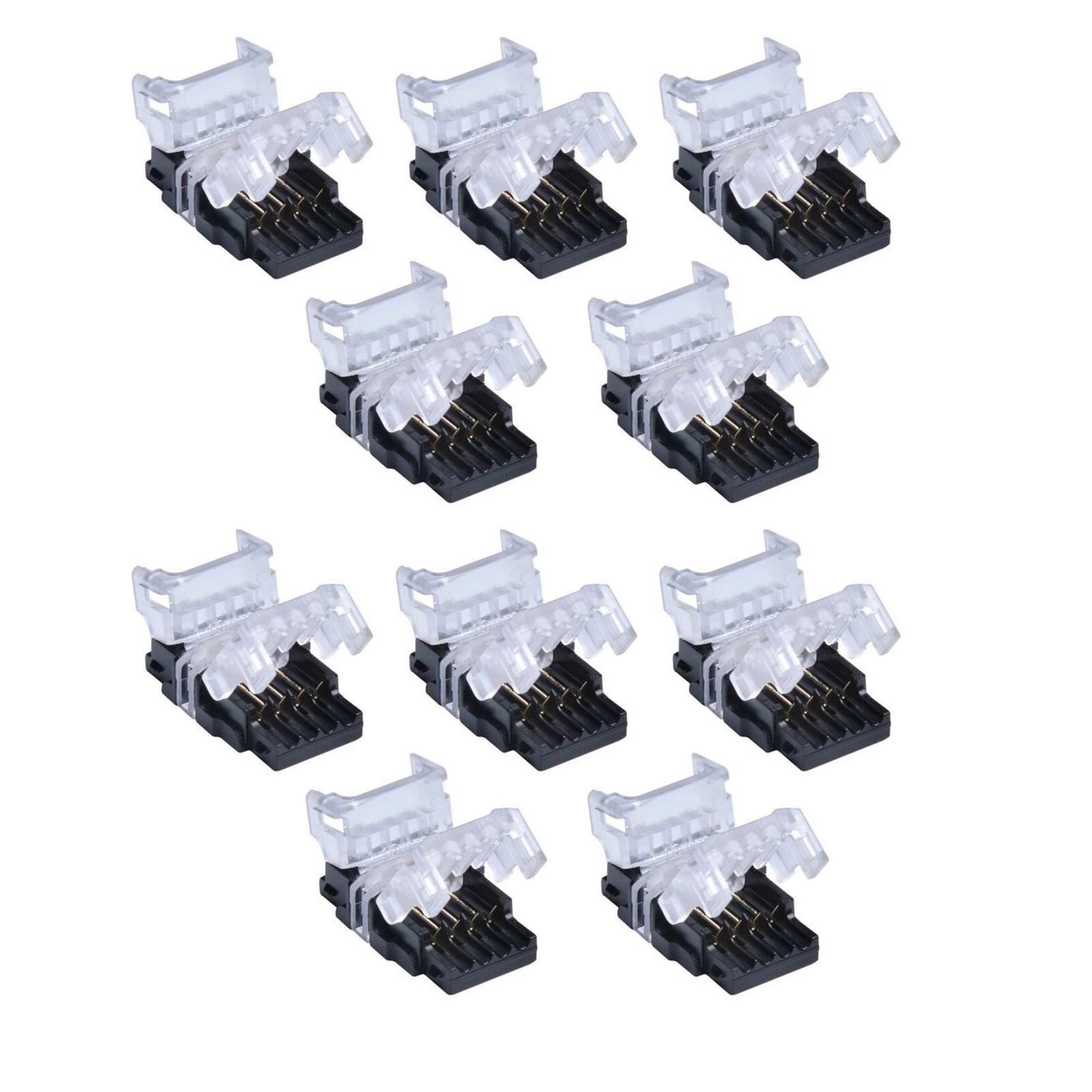 CSYANXING Black 4 Pin LED Connector IP65 Waterproof For Gardens ...
