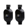 CSYANXING Black Compact Shower Thermometer LED Digital Display 0-99°C ...