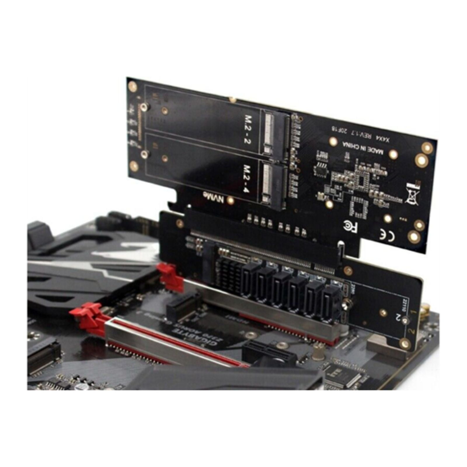 CSYANXING Black PCIE Splitter Card with Dual M.2 NVME Facilitates ...