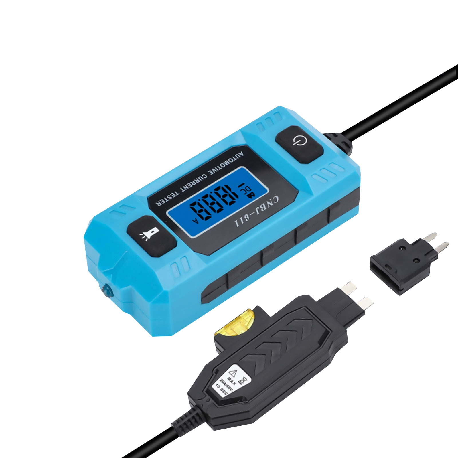 CSYANXING Car Fuse Relay Current Tester 0.01A-19.99A LED Display ...