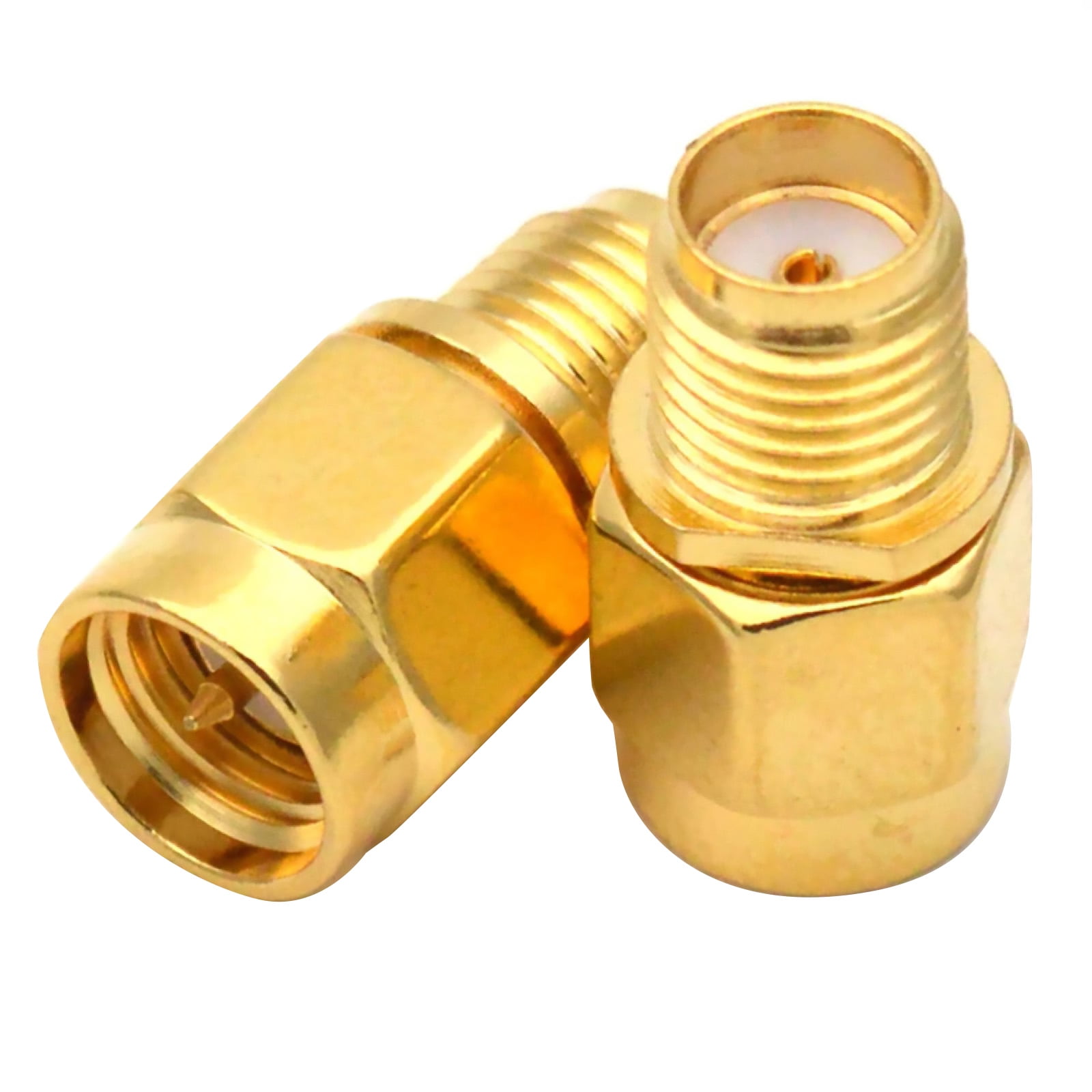 CSYANXING Gold Plated SMA Adapters Female to Male Connector 2 Pack ...