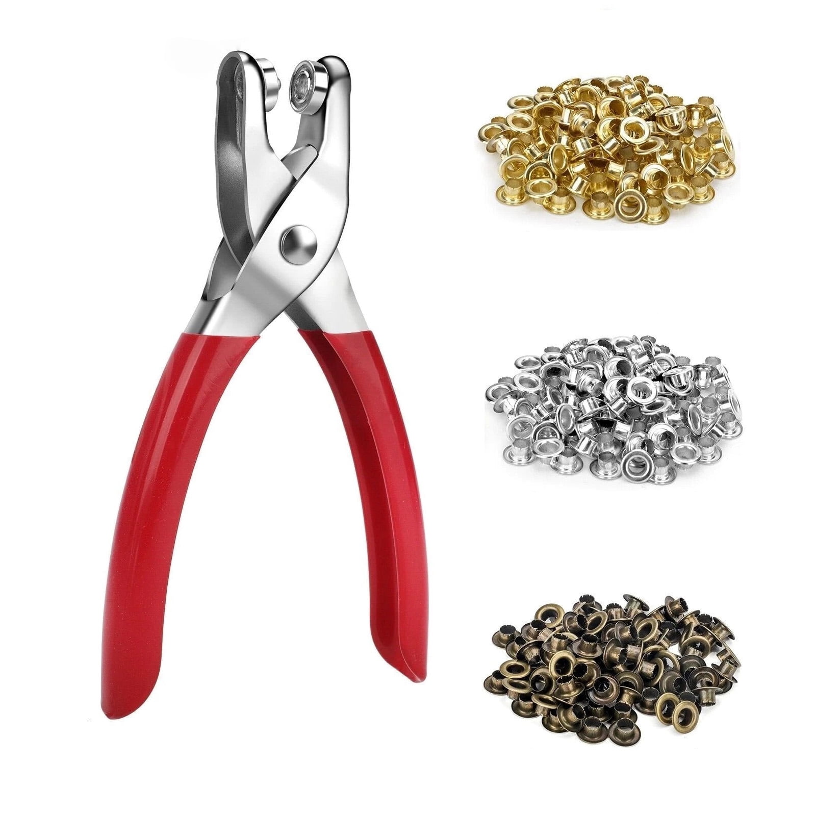 CSYANXING Grommet Pliers Kit for Fabric Leather Soft Plastic Eyelets ...
