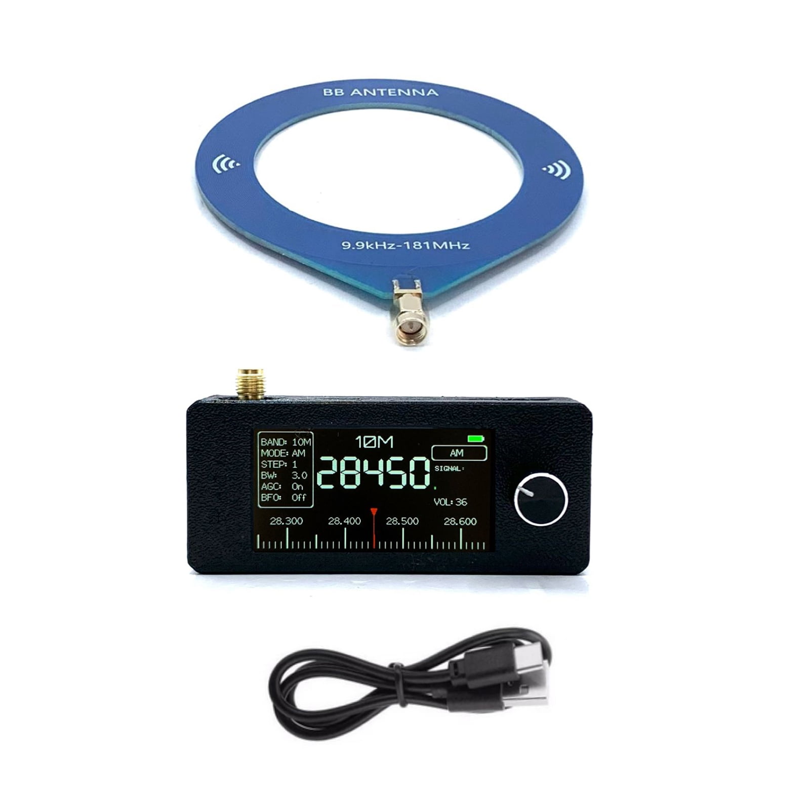 CSYANXING Mini SI4732 Radio Receiver 1.9 inch Display HF SW MW VHF ...