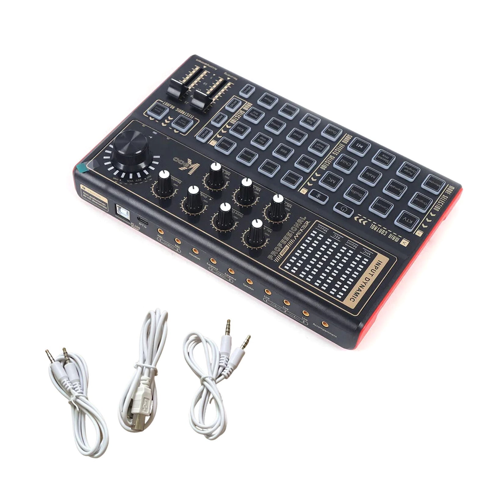 CSYANXING Powerful Features K300 Sound Card for Real-Time Monitoring ...
