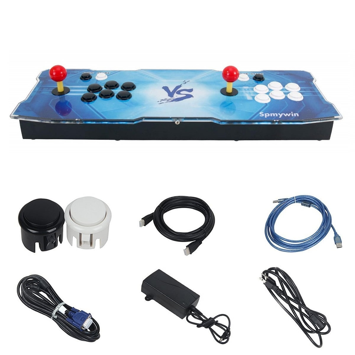 CSYANXING Retro Arcade Console Set for Living Room, 1P+2P with 1299 ...