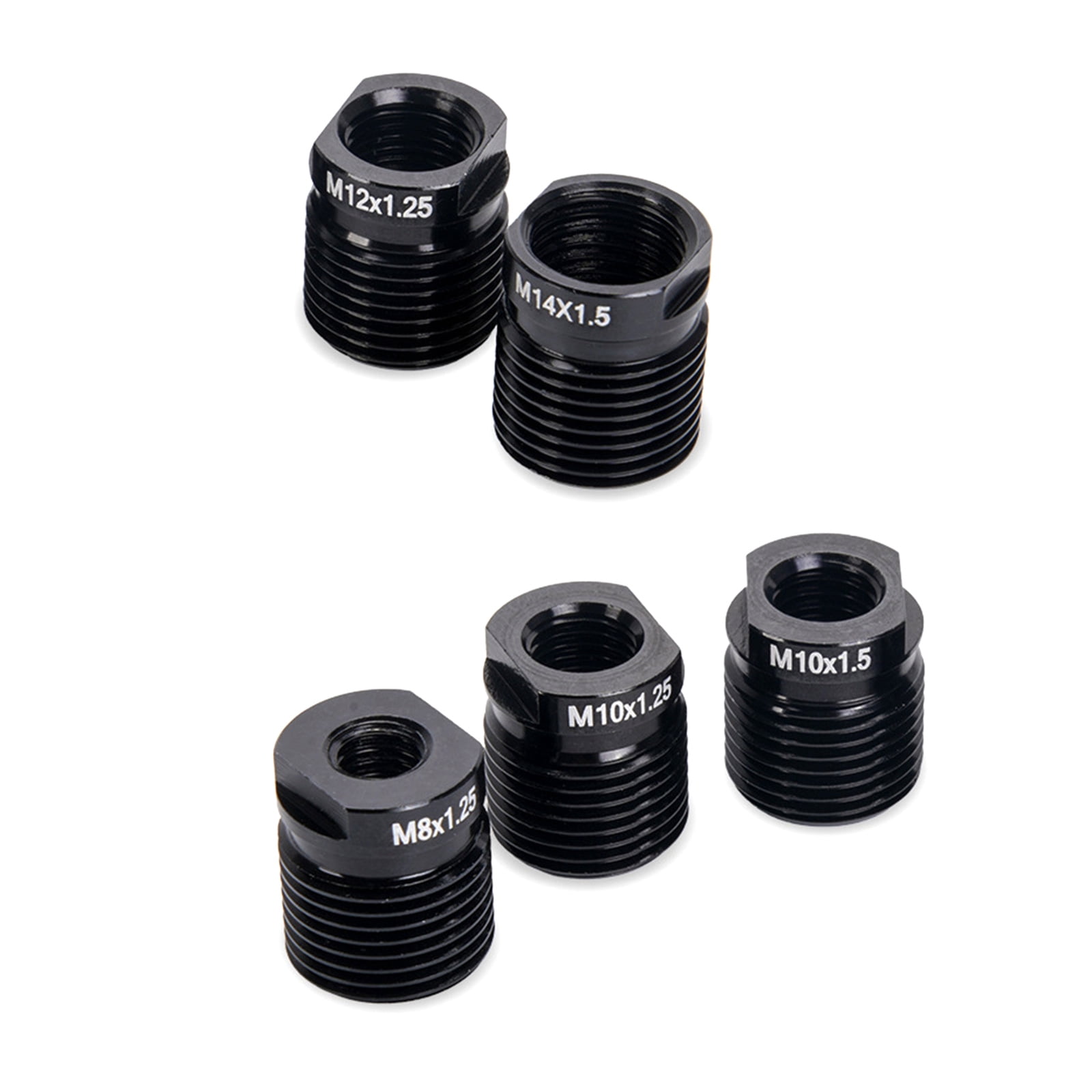 CSYANXING Shift Knob Thread Adapter Kit 5 Pcs Aluminum Alloy M8-M14 ...