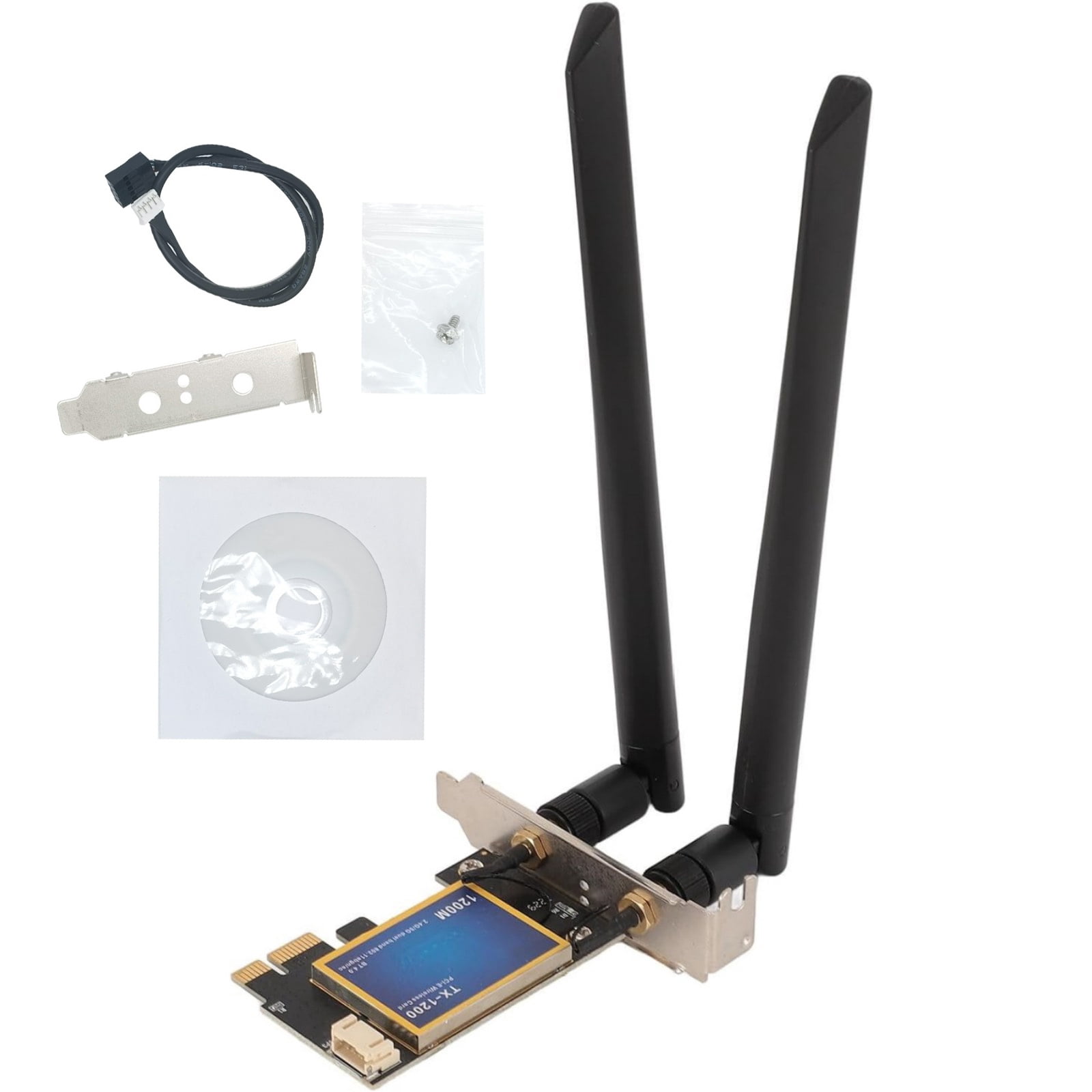 CSYANXING TX-1200 WiFi Network Adapter PCI-E Dual Band 300Mbps 867Mbps ...
