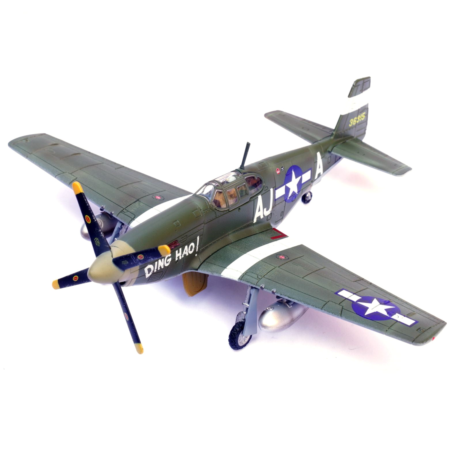 CSYANXING WWII USAAF P 51B Mustang Diecast Airplane Model 1:72 Scale 365th FS James Howard Ding ...