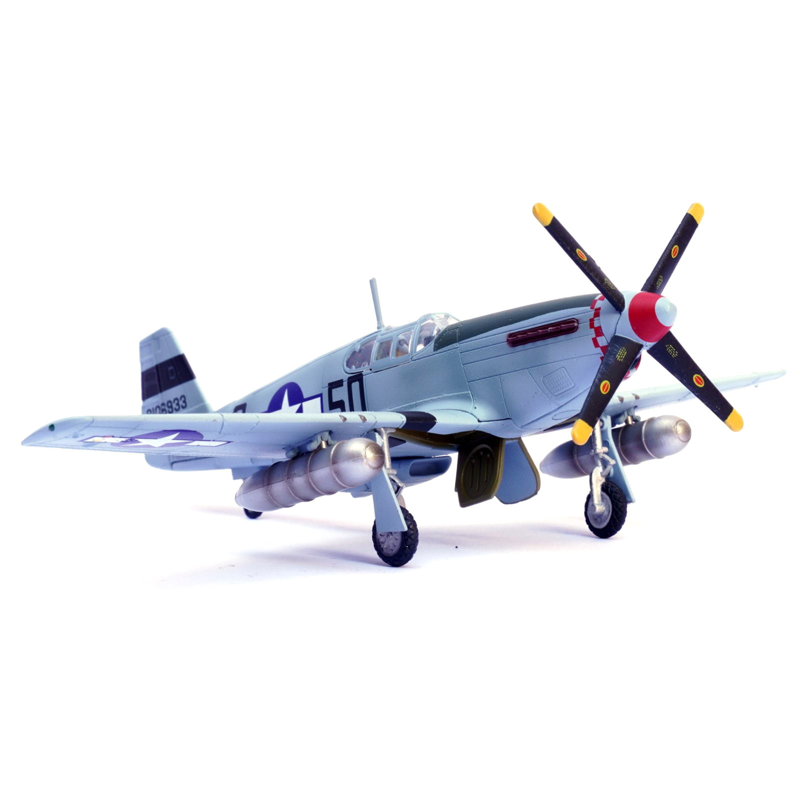 CSYANXING WWII USAAF P-51B Mustang Fighter Model 339TH FS 504TH FG 13cm ...