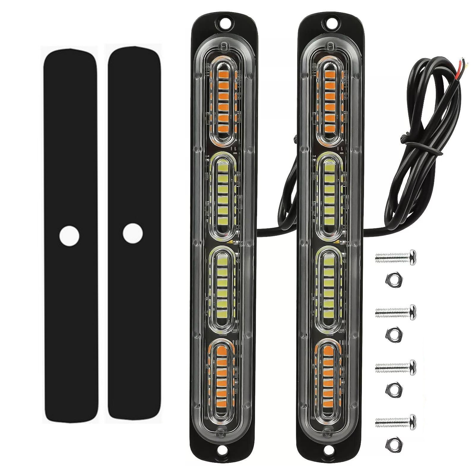 CSYANXING Warning Strobe Light Bar 24 LED 18 Patterns 12-24V Emergency ...