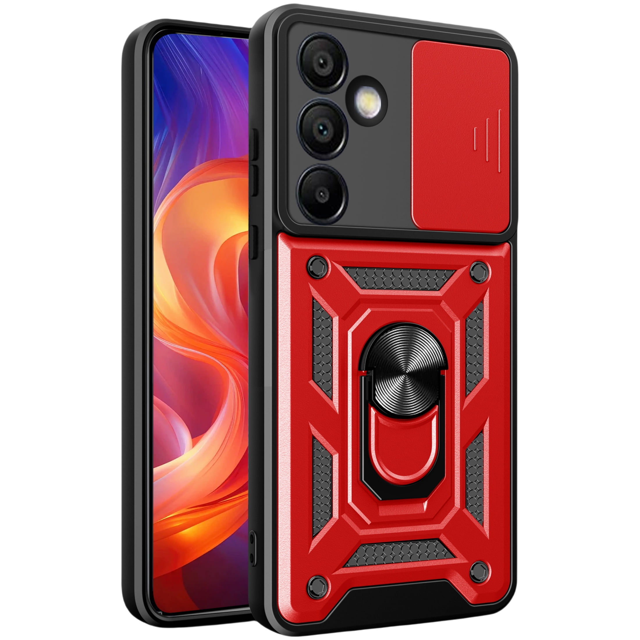 CSmall Military Grade Case for Samsung Galaxy S25+ Plus: Shockproof Design with Slide Camera ...