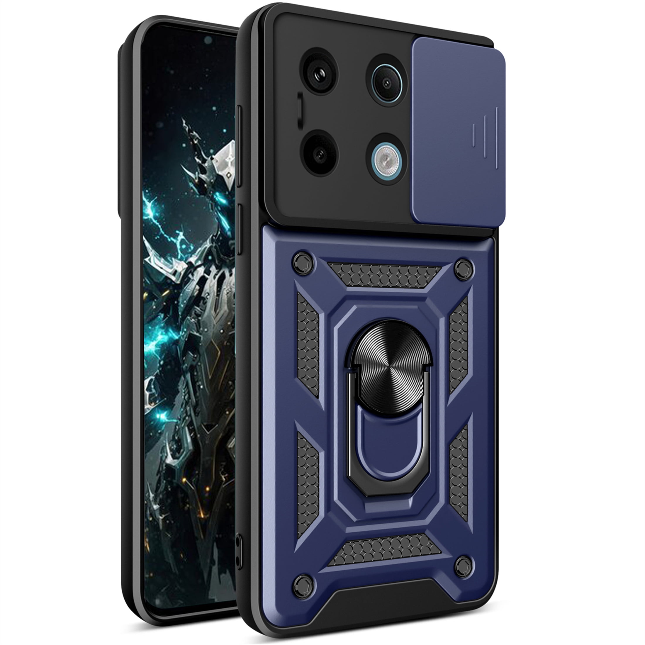 CSmall for Xiaomi Redmi Note 13 4G Case with Slide Camera Lens Cover ...