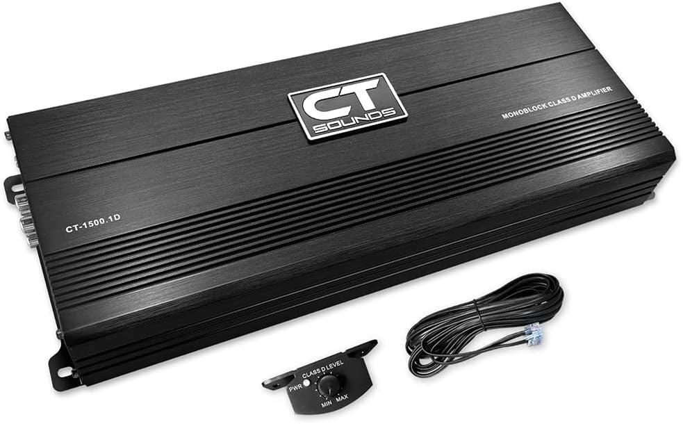 CT-1500.1D Compact Class D Car Audio Monoblock Amplifier, 1500 Watts ...