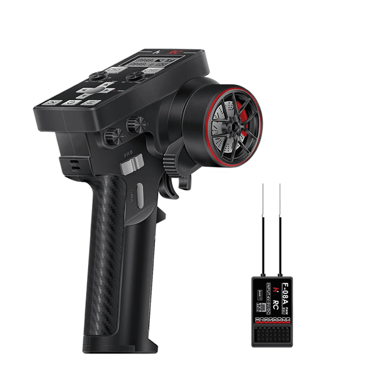 CT-6B 8CH Transmitter Remote Control 2.4Ghz RC with F-08A 8 Channel PWM ...