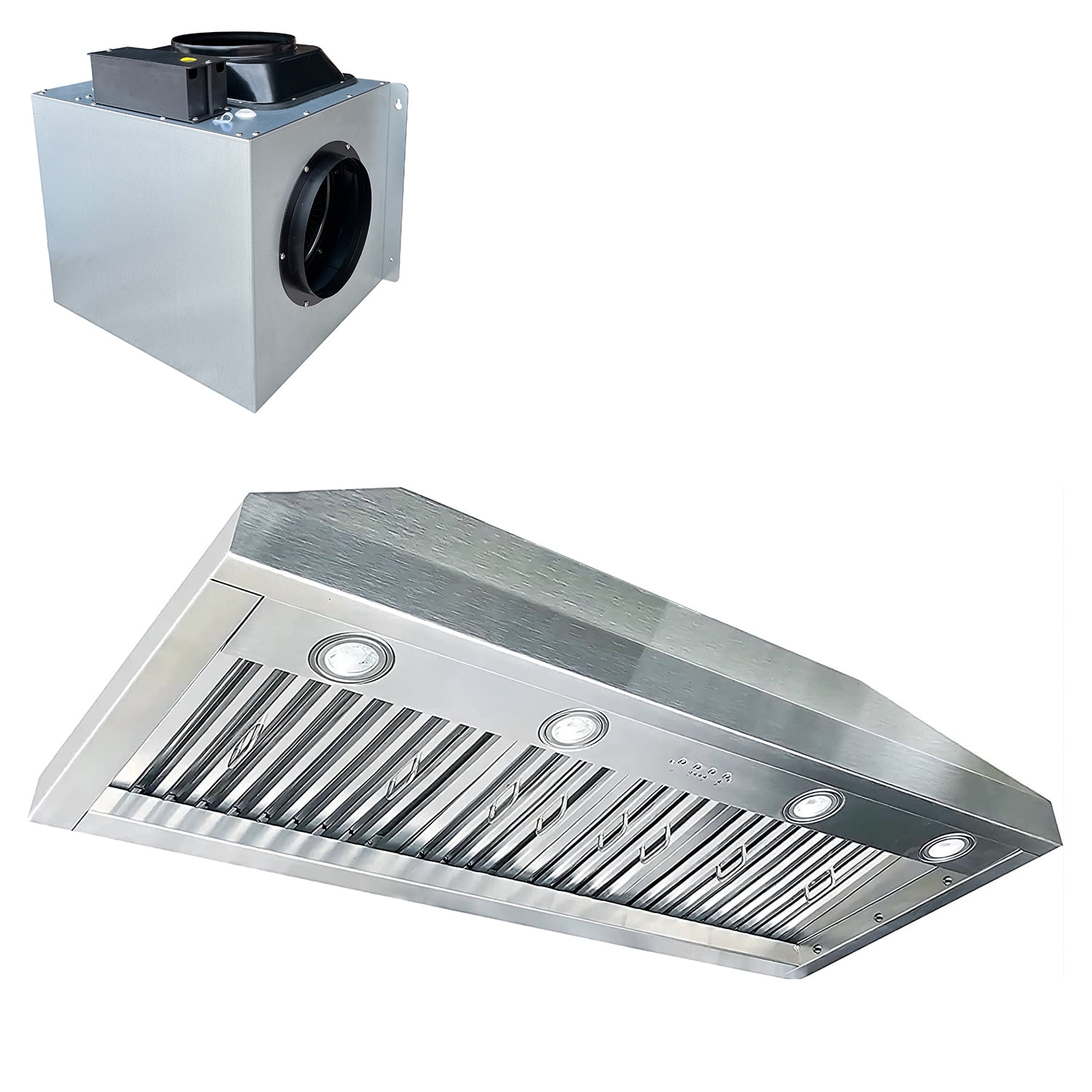 SINDA 42-inch Range Hood Insert with Inline Remote Blower,1260CFM in ...