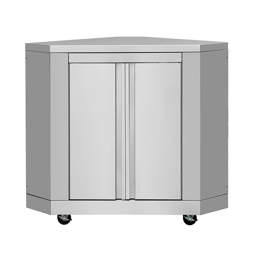 SINDA Outdoor Kitchen Corner Cabinet Modular in Stainless Steel ...