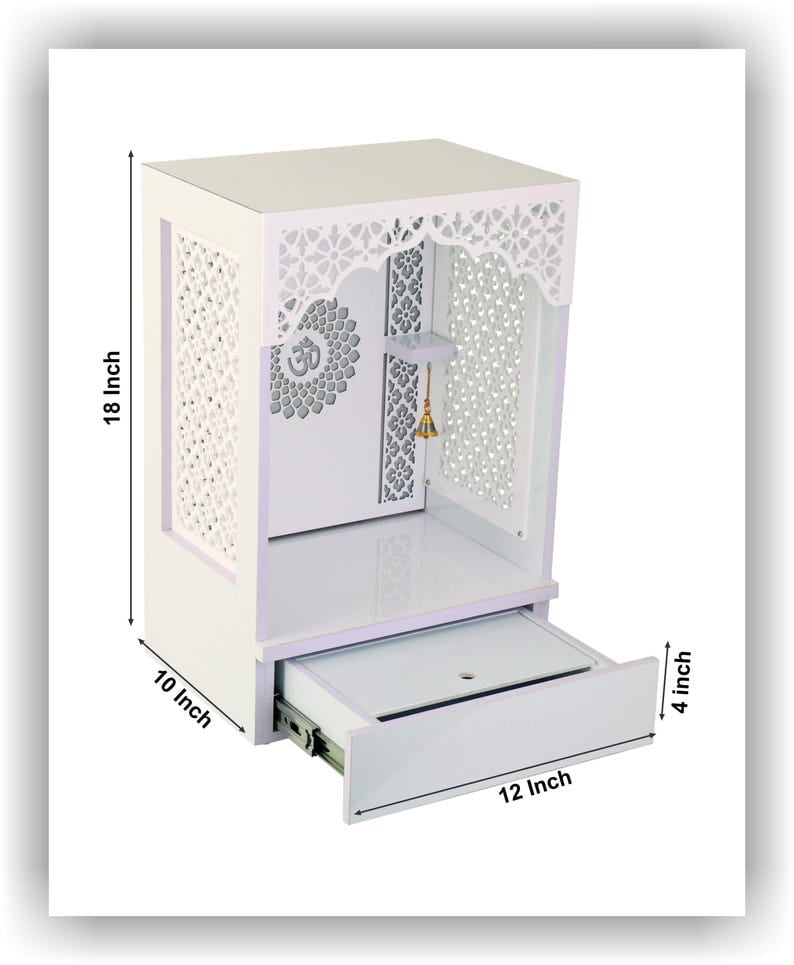 CT&M Enterprises Temples Customized Wooden White temple with LED Light ...