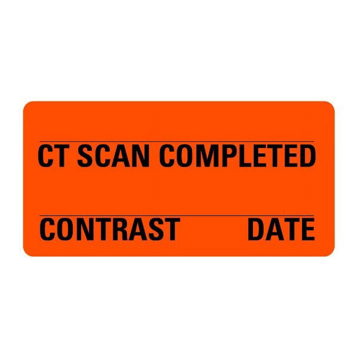 CT SCAN COMPLETED Contrast Date Medical Labels - Walmart.com