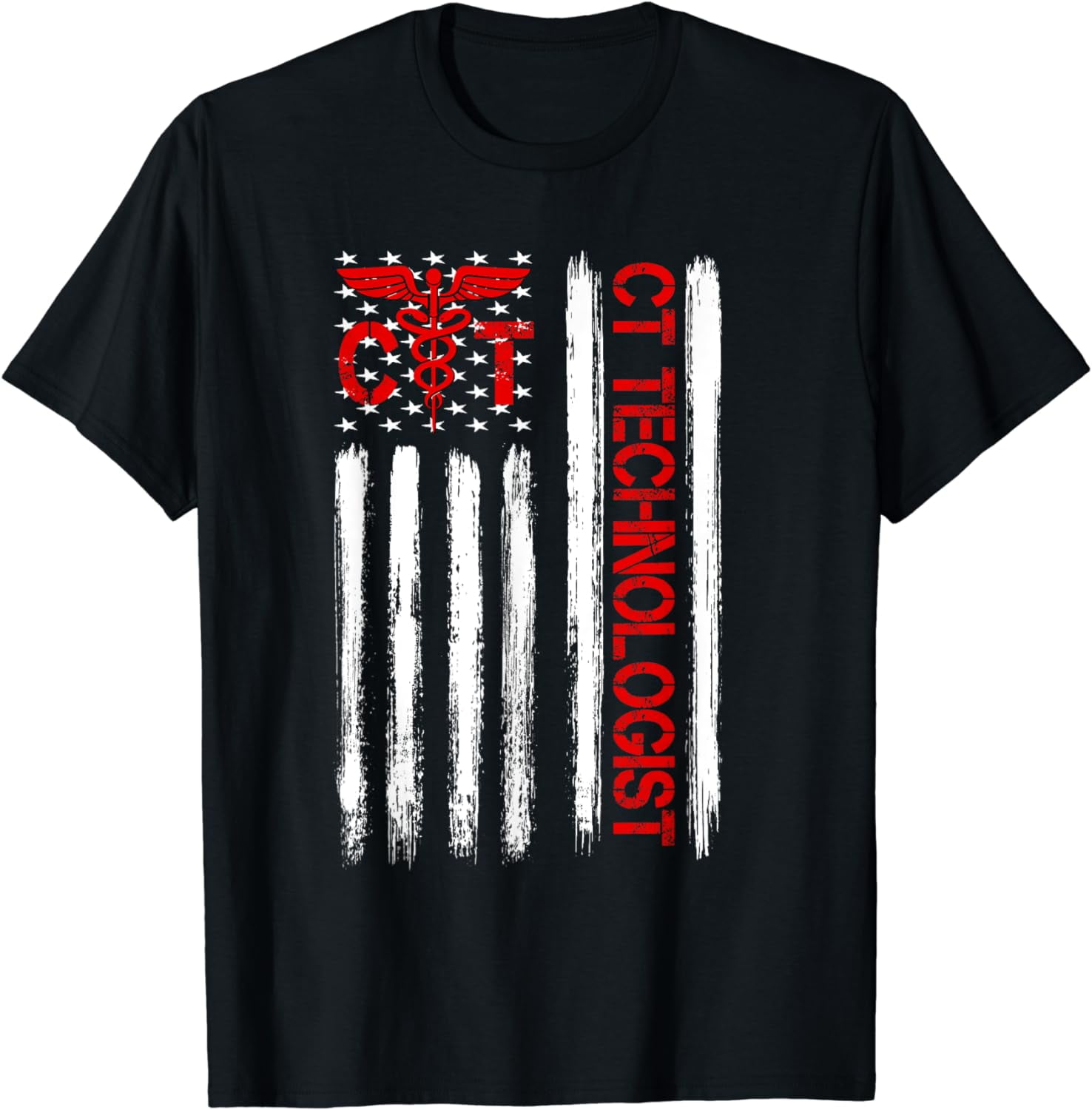 CT Scan Technologist American Flag Patriotic Radiology Gift T-Shirt ...