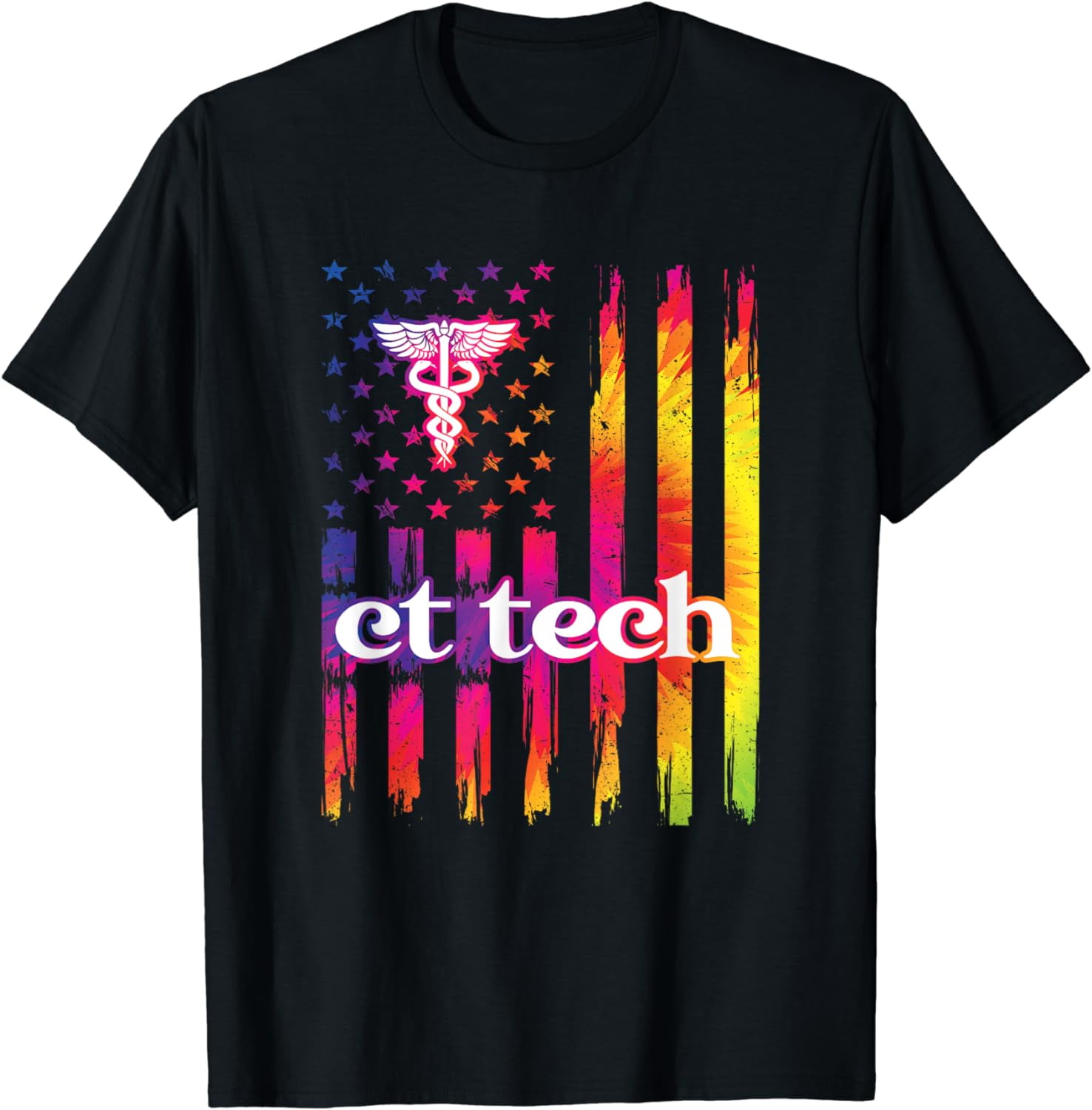CT Tech US Flag Computed Tomography Tech T-Shirt - Walmart.com