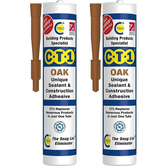 CT1 - Oak - Building Sealant & Adhesive Snag Tube for Virtually Any ...
