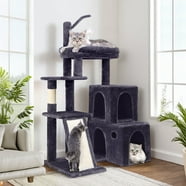 Amolife 68 Inch XL Cat Tower with Hammock, Multi-Level Tree, Scratching ...