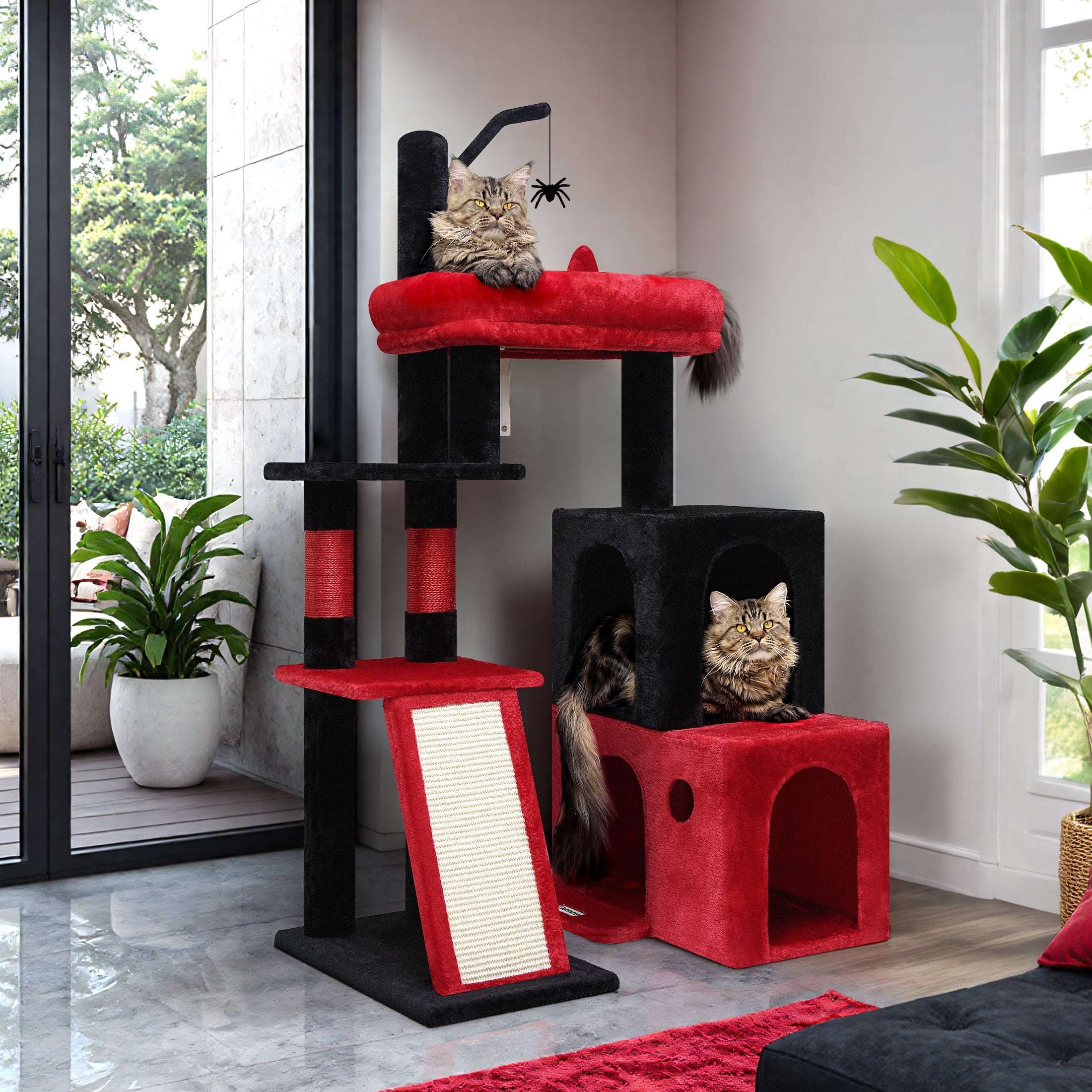 CT51F Gothic Cat Tower for Indoor Cats | 50-Inch Heavy-Duty Cat Condo ...