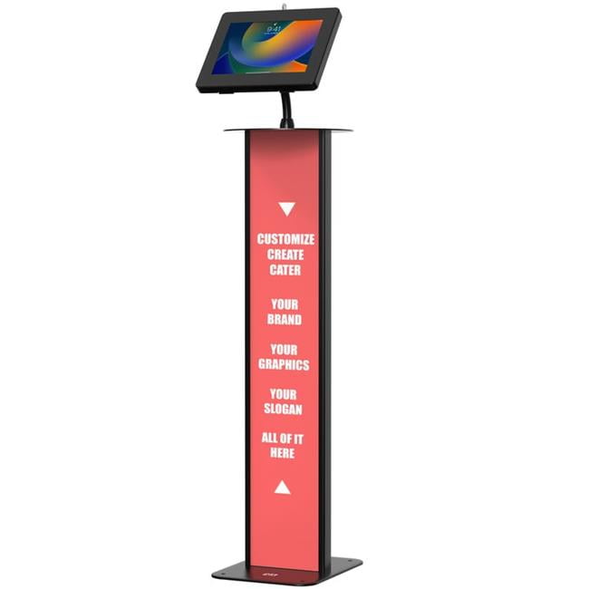 CTA Digital Floor Stand & Security Enclosure for iPad Gen 7+ & More ...