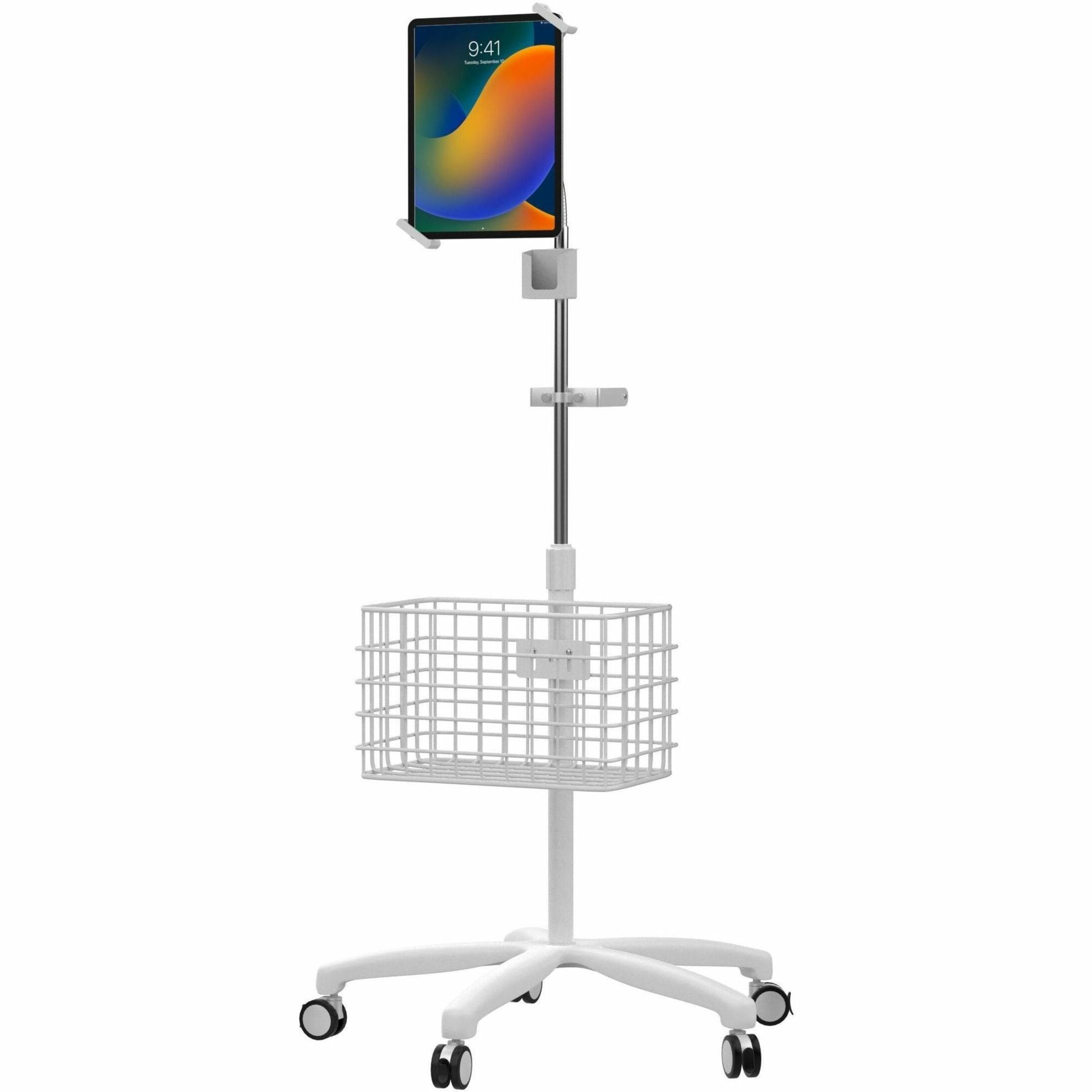 CTA Digital Heavy-Duty Security Medical Mobile 7-13" Tablet Floor Stand ...
