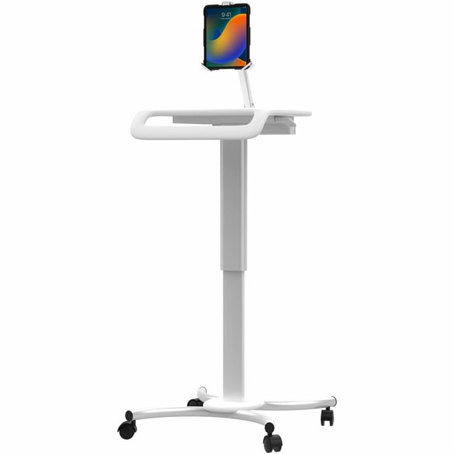 CTA Digital Height-Adjustable Rolling Security Medical Workstation Cart ...