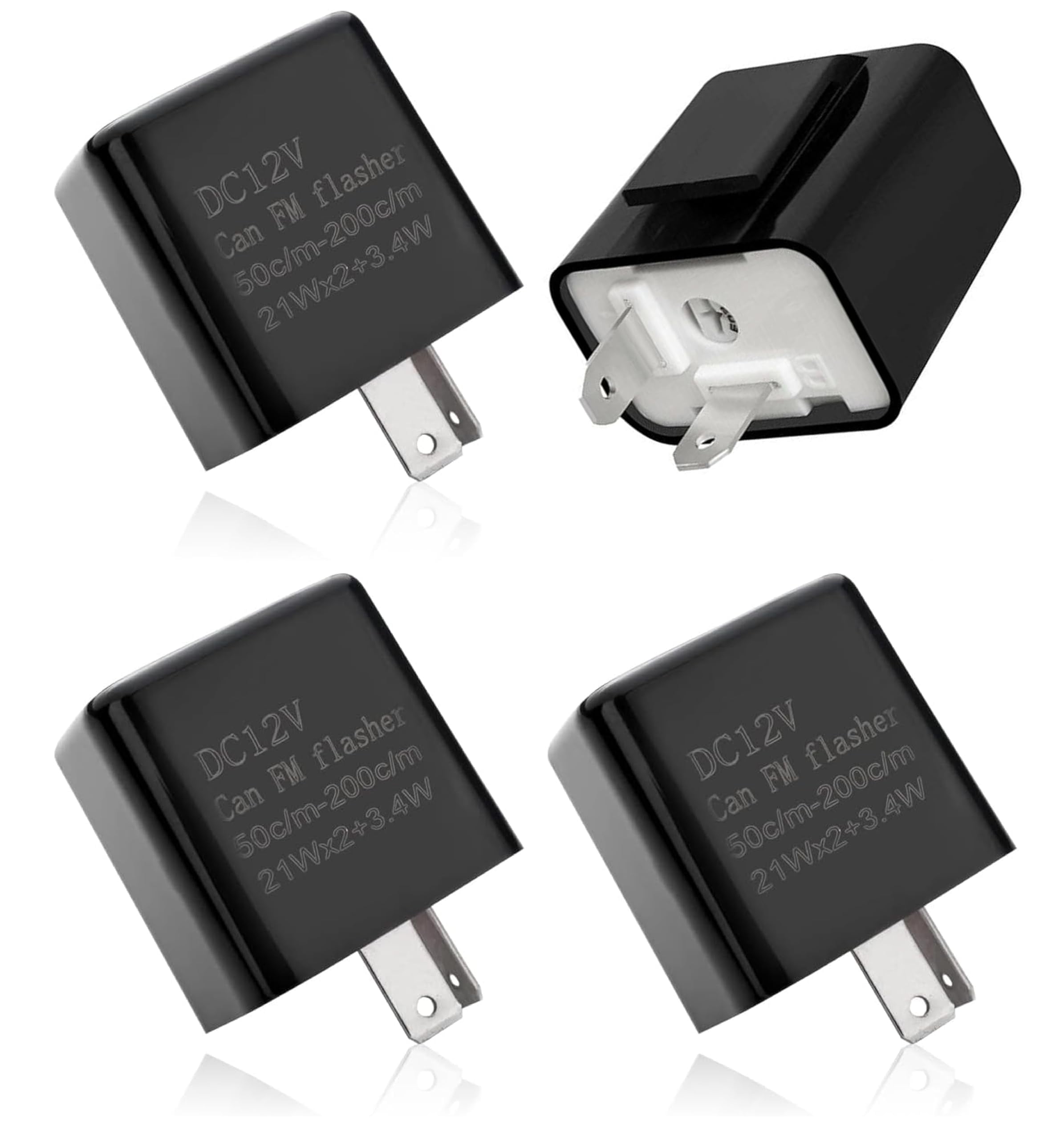 CTAHRBD 2 Pin LED Electronic Flasher Relay, 12V Speed Adjustable Hazard ...