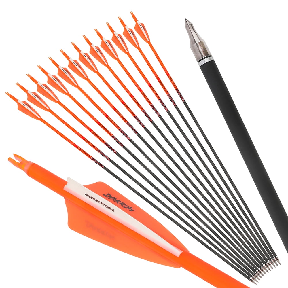 CTBC6.2 Carbon Arrows 300 Spine 3" Shield Vanes 12pcs 85cm - Walmart.com