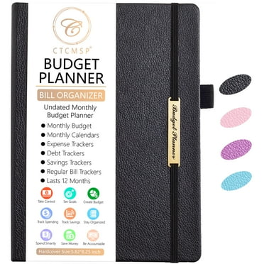Blue Monthly Budget Planner, Bill Organizer, 24 Pockets, Home Expense ...