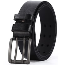 Dickies Work Belt for Men - Leather with Double Prong Buckle for Jeans ...