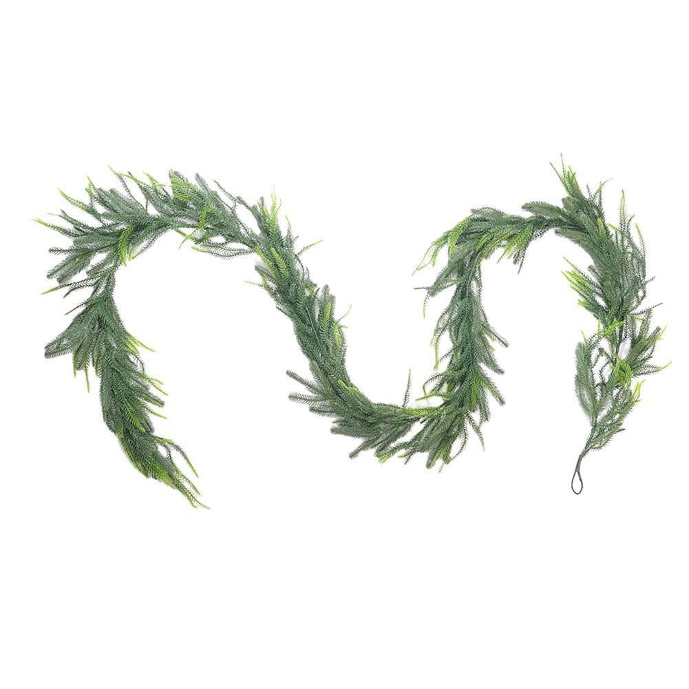 CTDWNT Artificial Norfolk Pine Garland, Real Touch Cedar Garland ...