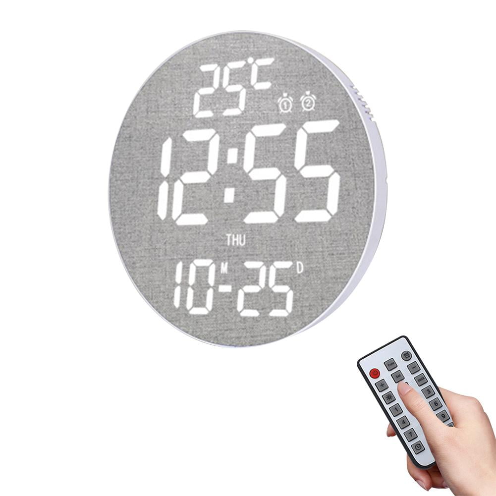 CTDWNT Digital Wall Clocks, Digital Clock Adjustable Brightness Display ...