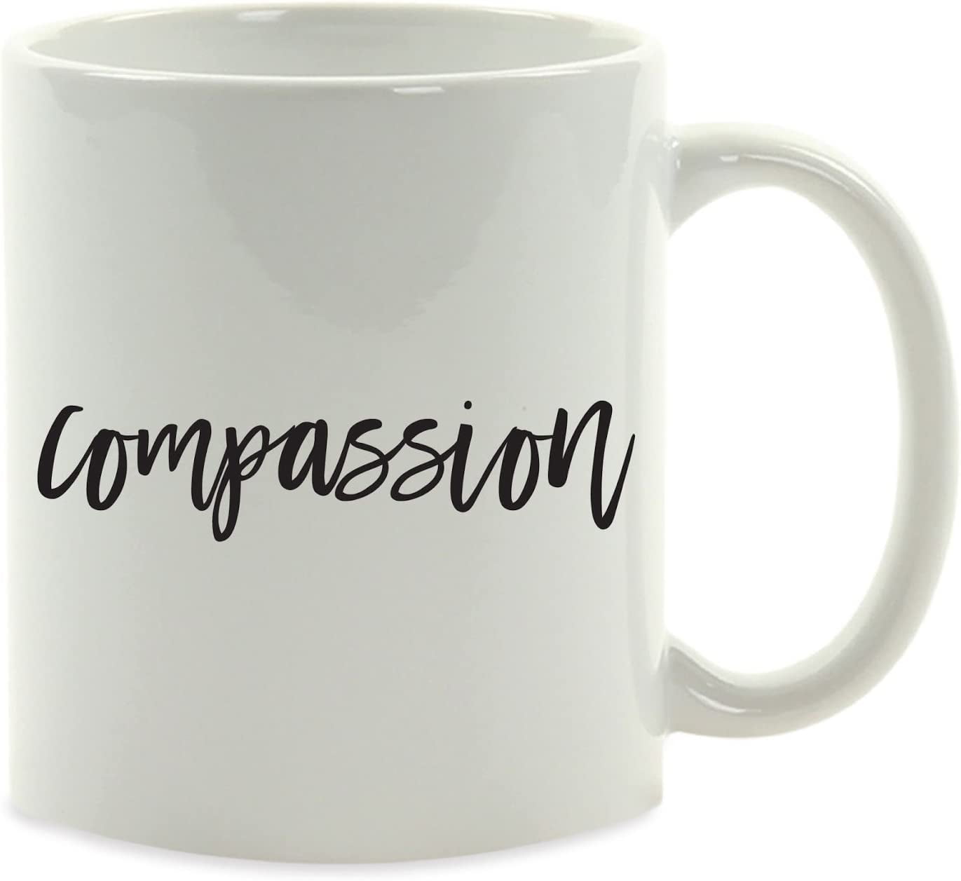 CTDream 11oz. Good Virtues Coffee Mug Gift, Black Calligraphy ...