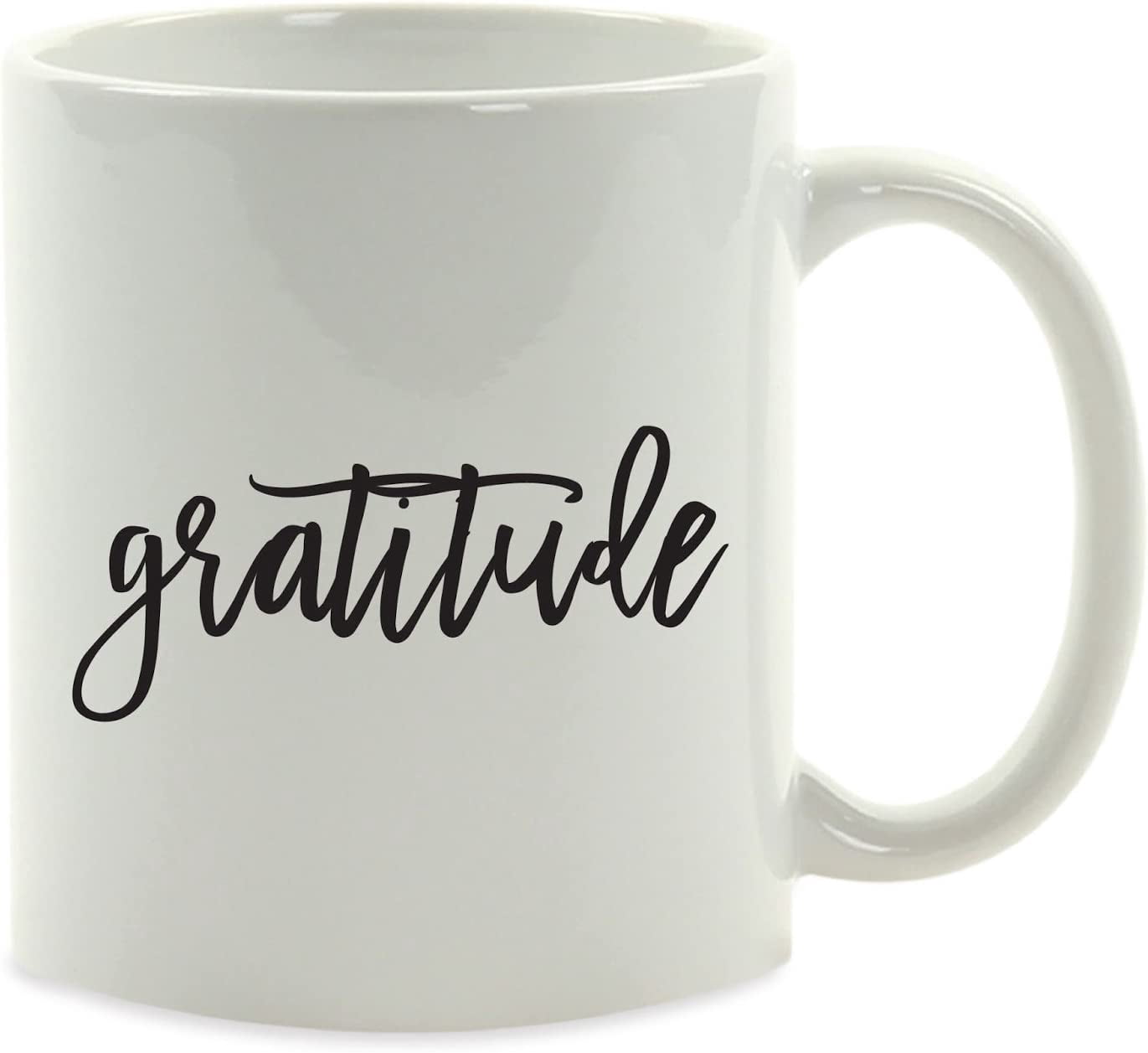 CTDream 11oz. Good Virtues Coffee Mug Gift, Black Calligraphy ...